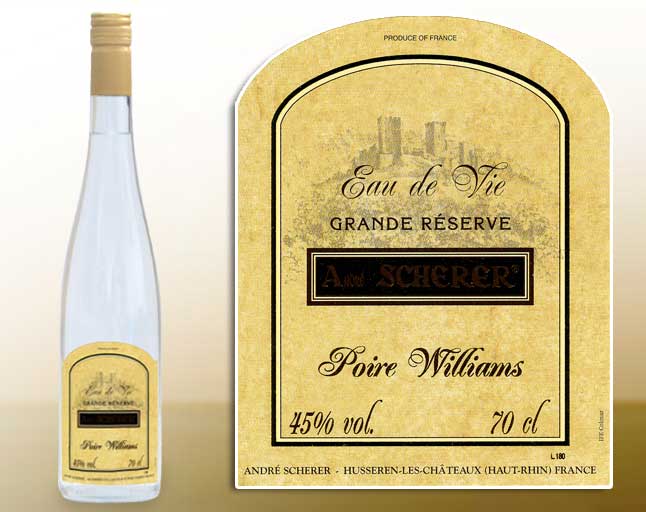 Eau de vie Poire Williams - Bouteille d'alcool de poire william ...
